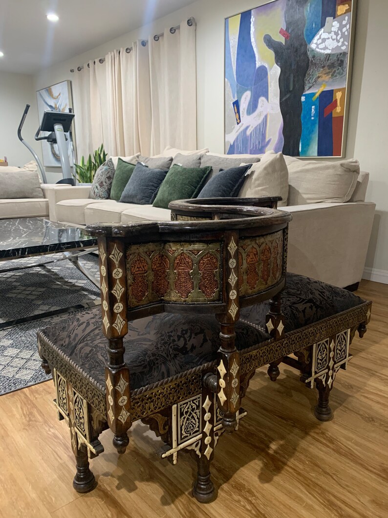 19th Century Moroccan Double Sided Chair - Etsy