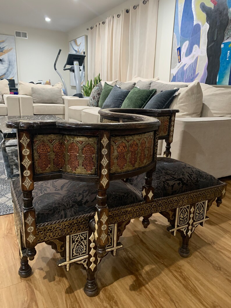 19th Century Moroccan Double Sided Chair - Etsy