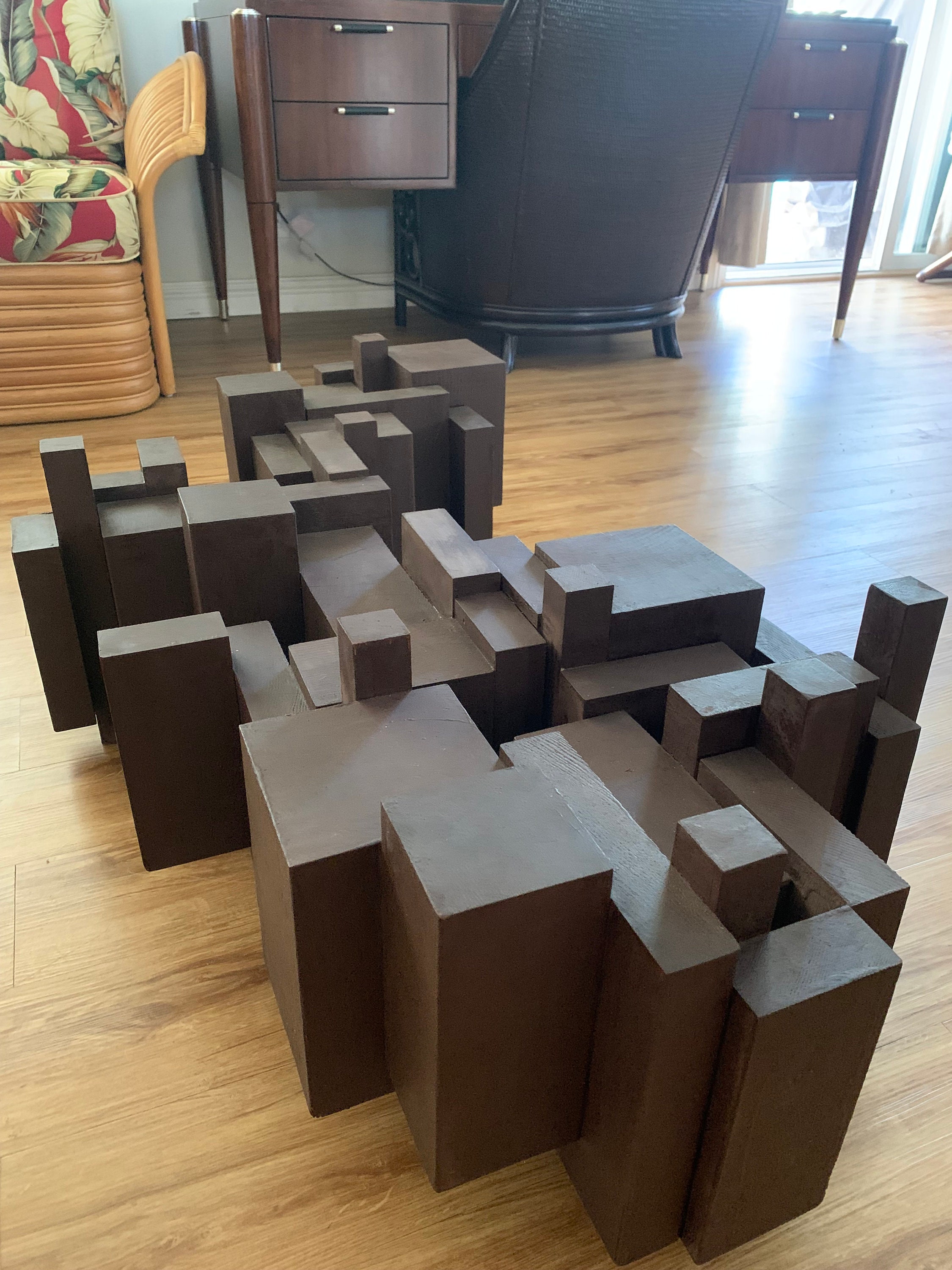 Mid Century Sculpture Coffee Table - Etsy