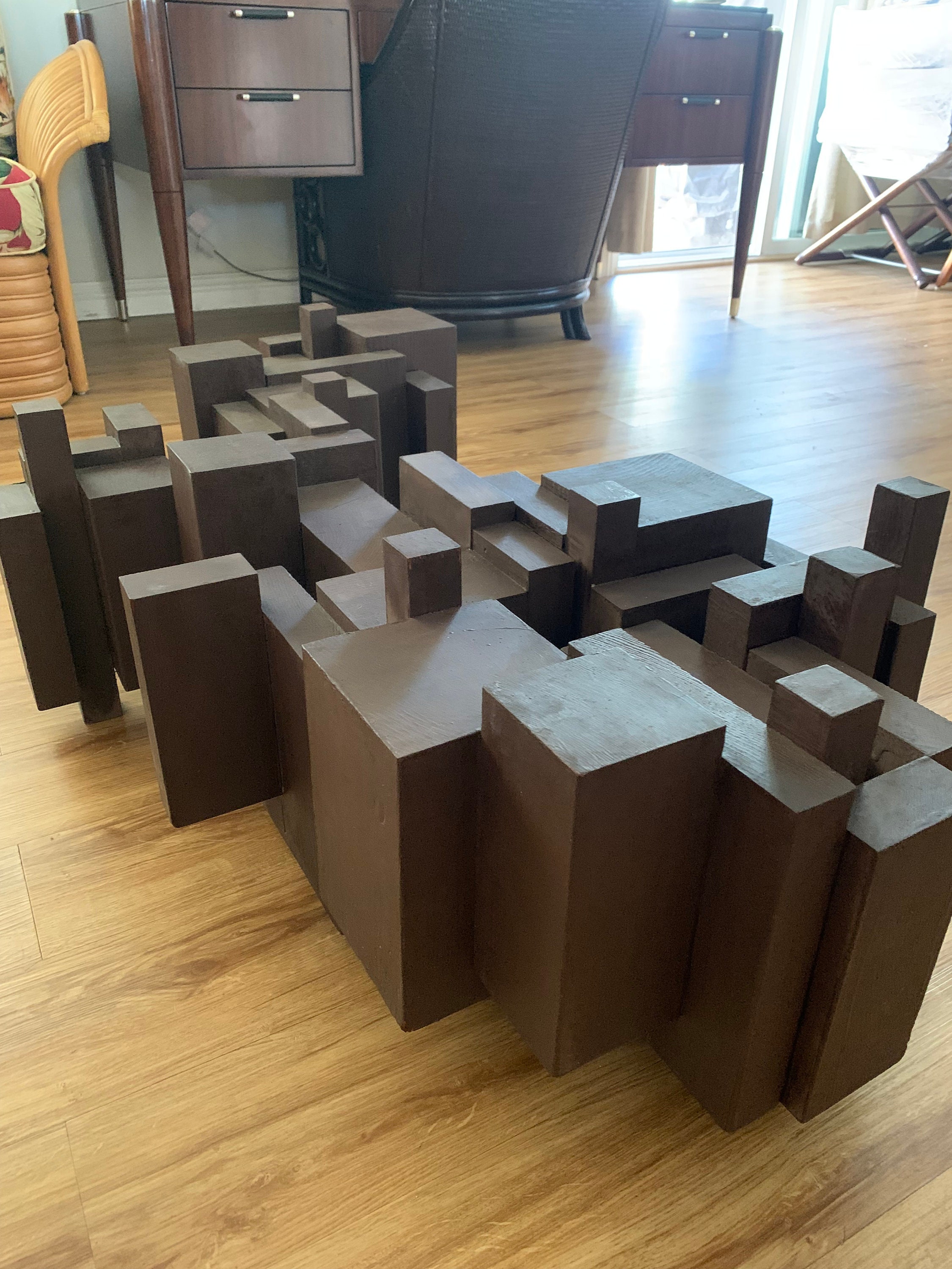 Mid Century Sculpture Coffee Table - Etsy