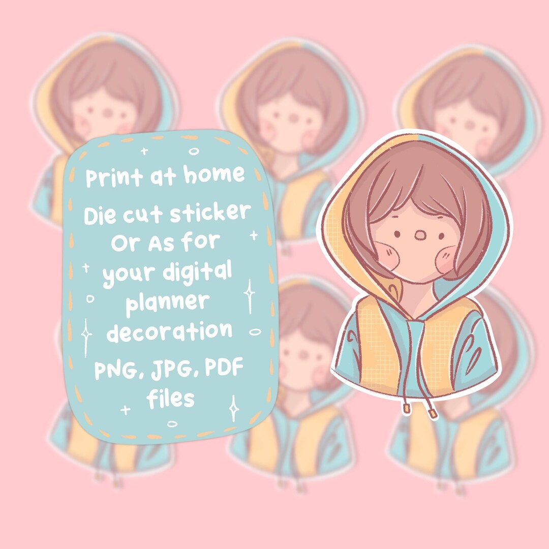 Cute Sticker Digital Download Print at Home Digital - Etsy