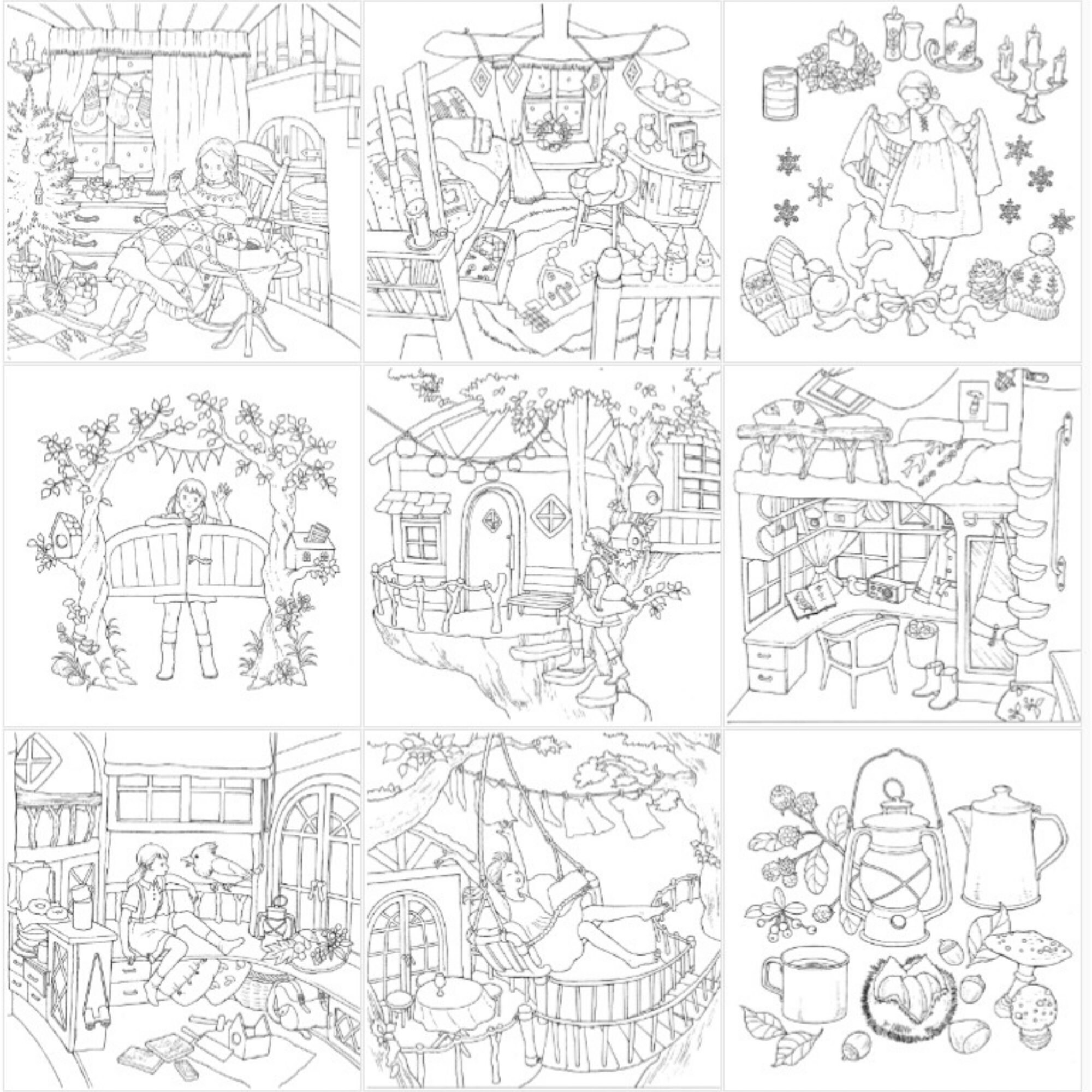 dream-rooms-coloring-bookebook-instant-download-pdfcoloring-etsy