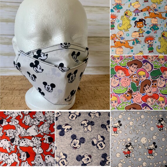 3 Layered Mickey Mouse Fabric the Rugrats Fabric Scooby Doo - Etsy