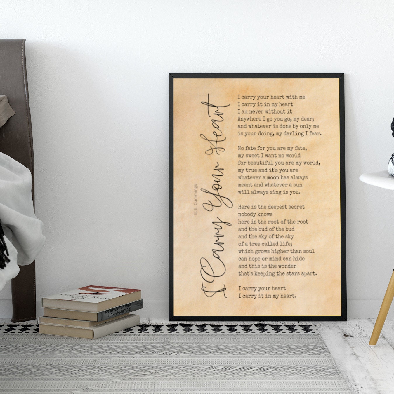 I Carry Your Heart, I Carry It in My Heart,romantic Poem by E E ...