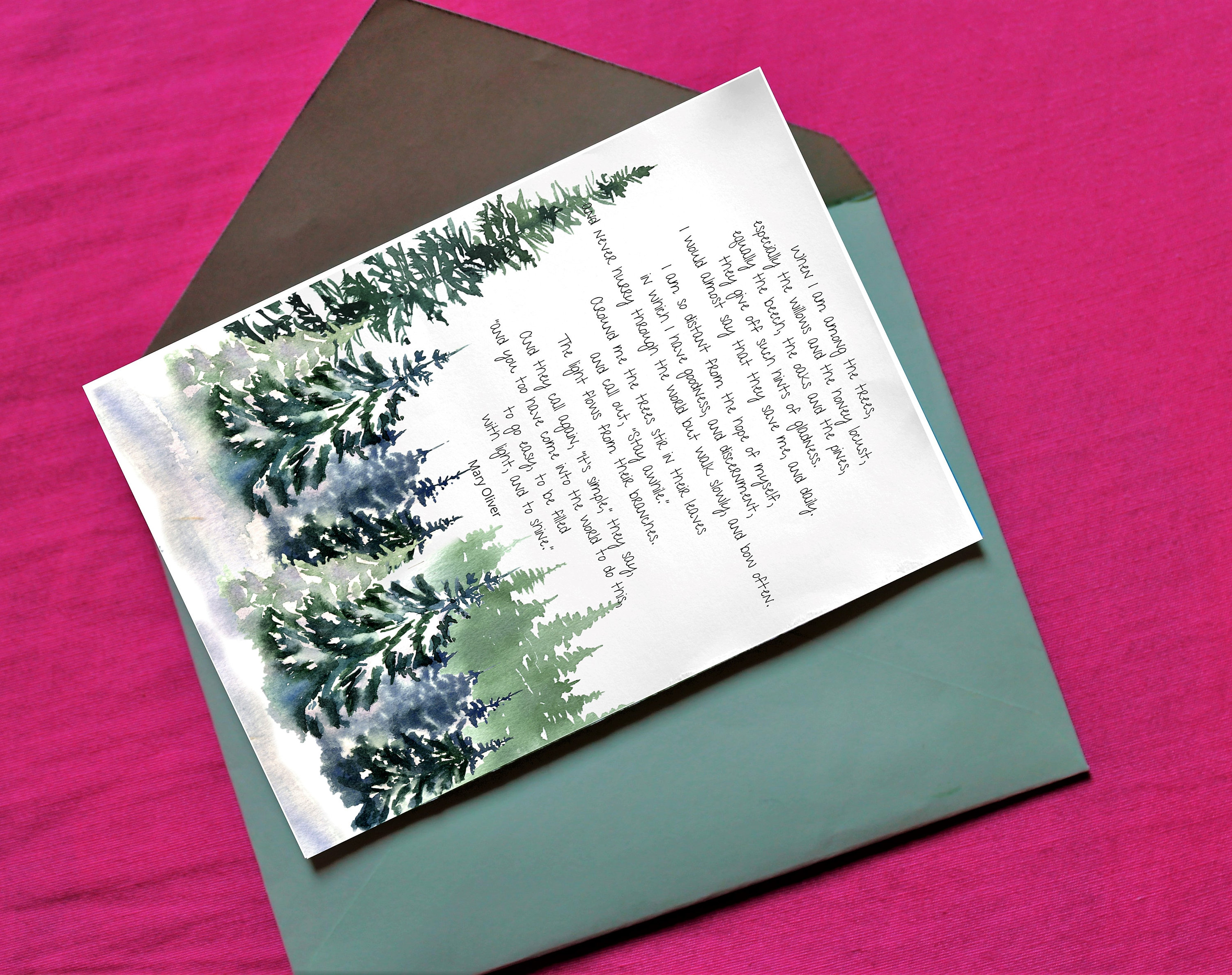 Old Soul Poem, When I Am Among the Trees, Mary Gentle Soul Oliver Wall ...