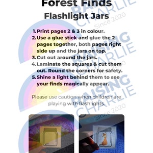 Forest Finds Flashlight Jars Printable - Etsy
