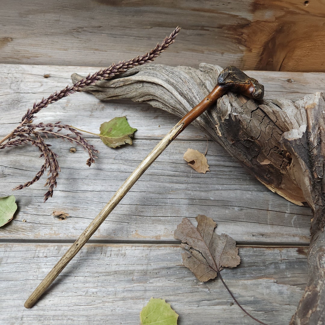 Wand - Bush Root 12 1/4", Handmade Wooden Magic Wand, One-of-a Kind ...