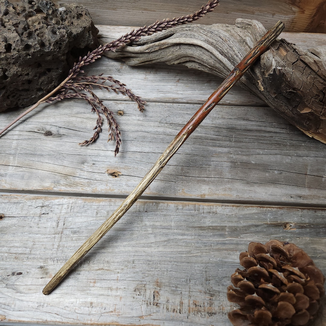 Wand - Bush Root 14 1/2", Handmade Wooden Magic Wand, One-of-a Kind ...