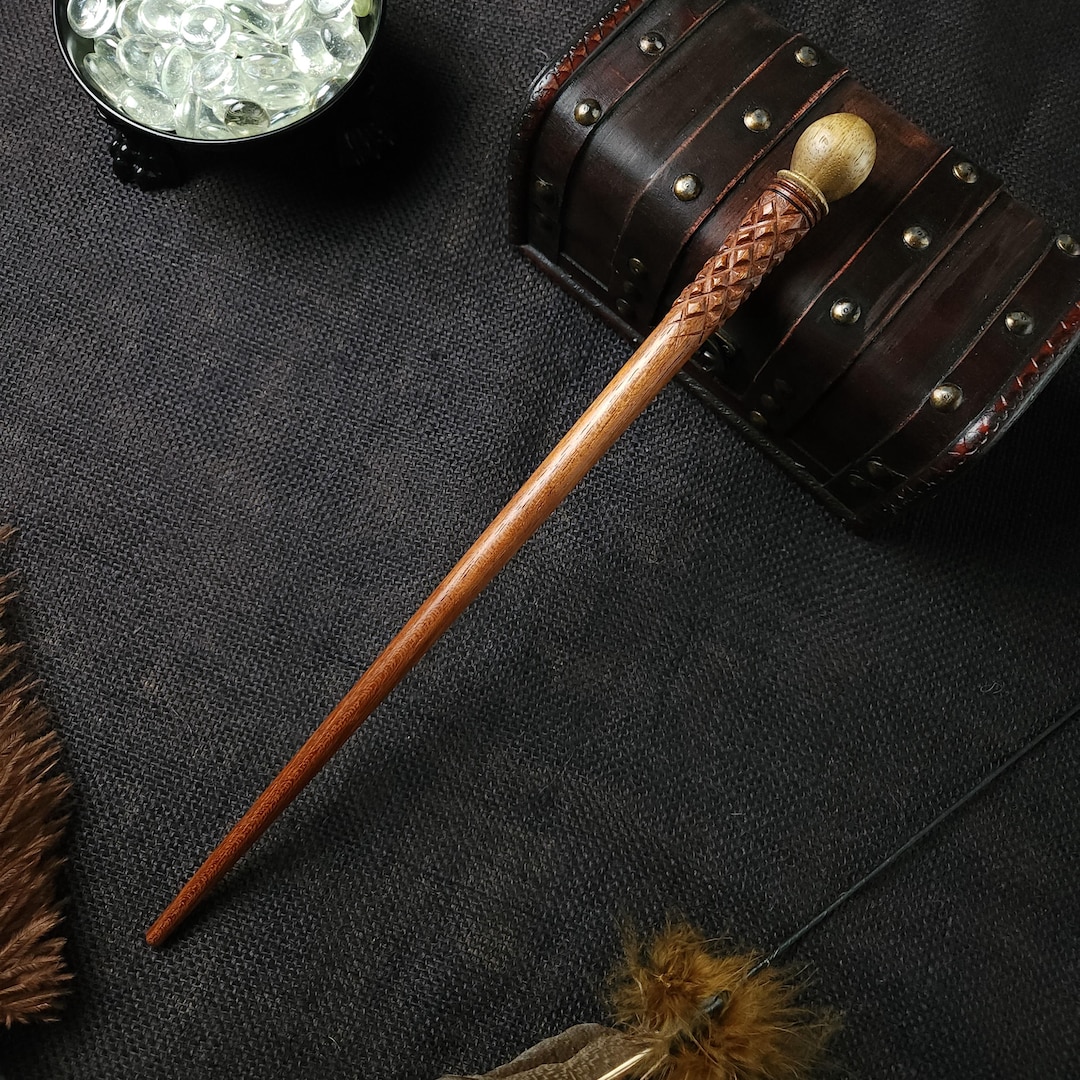 Wood Wand - Brazilian Cherry & Black Limba 14", Handmade Wooden Magic ...