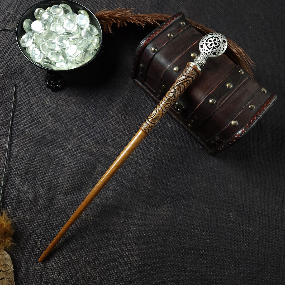 Wood Wand - Acacia 15", Handmade Wooden Magic Wand, One-of-a Kind ...