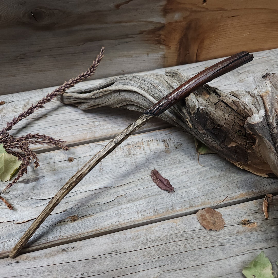 Wand - Bush Root 14 1/2", Handmade Wooden Magic Wand, One-of-a Kind ...