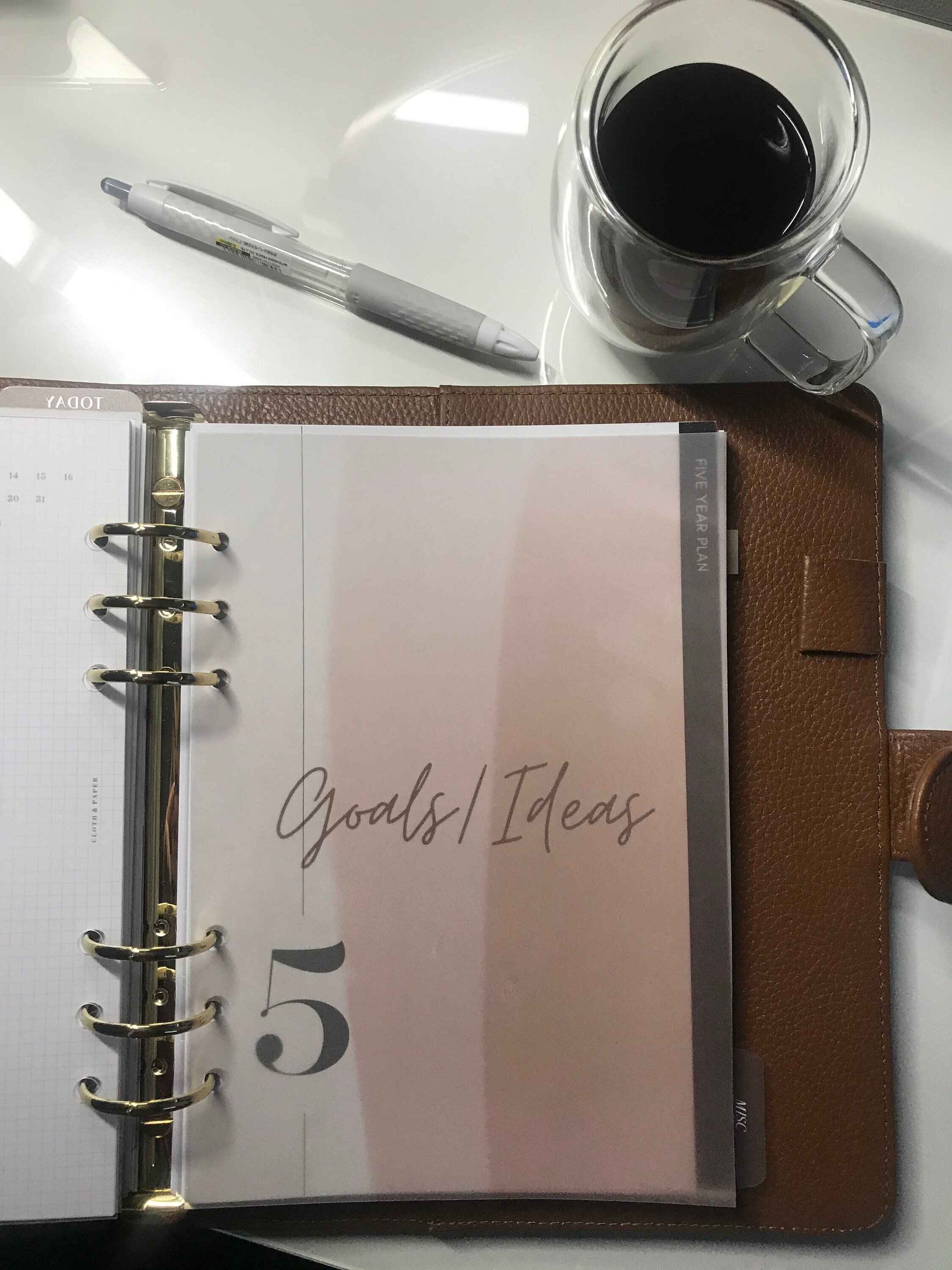 Title Pages for Planner Dividers A5 Size beige Count:6 - Etsy