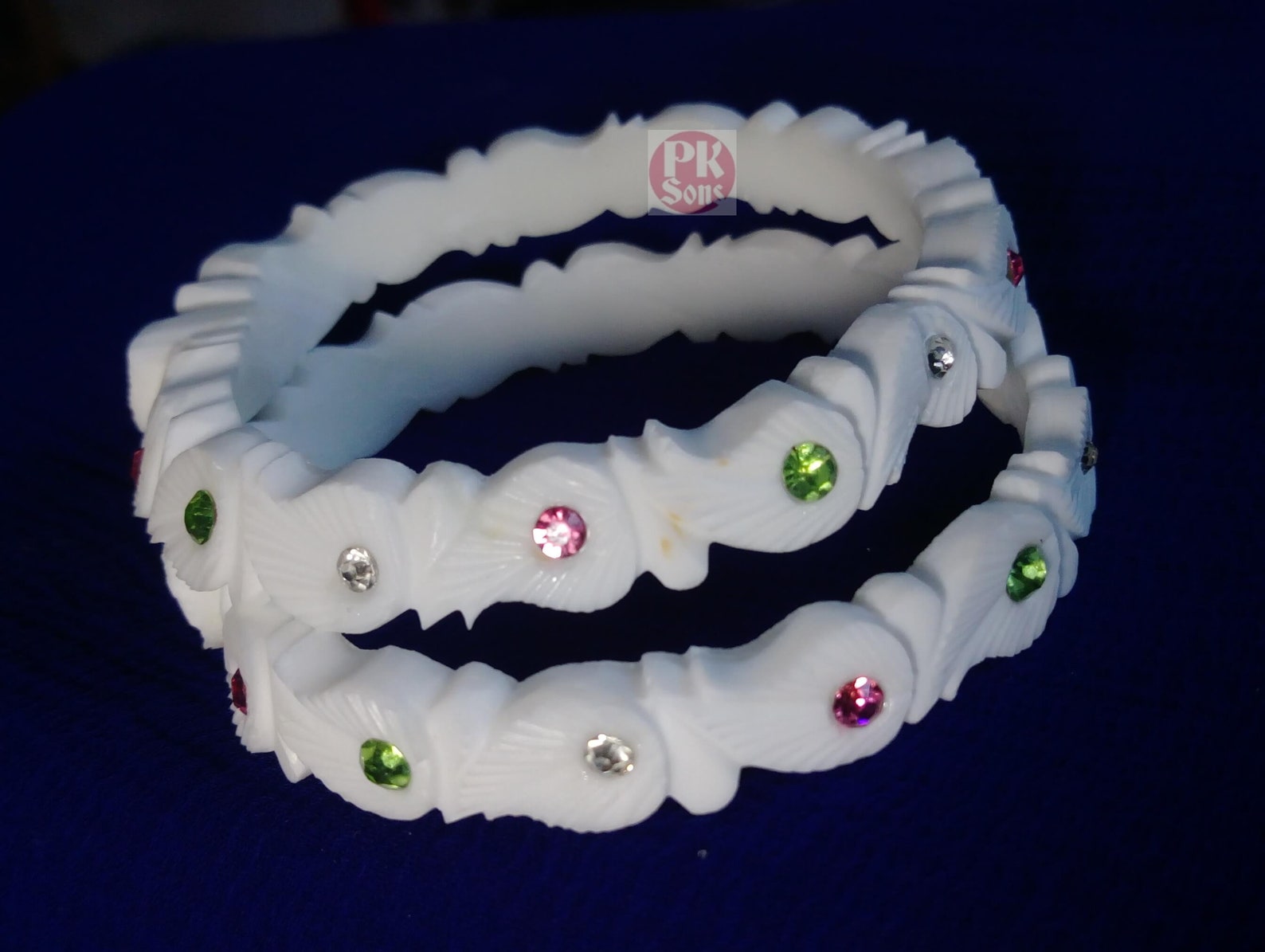 Shakha Pola Set for Women/stone Design Sakha Set/hand Made - Etsy