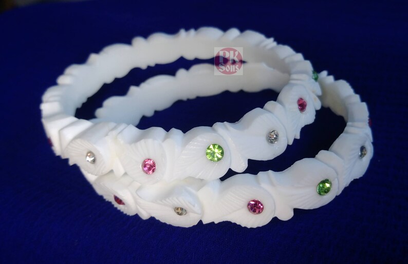 Shakha Pola Set for Women/stone Design Sakha Set/hand Made - Etsy