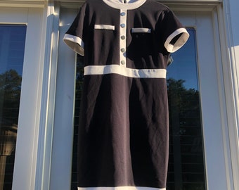 60s Black Mod Dress - Etsy