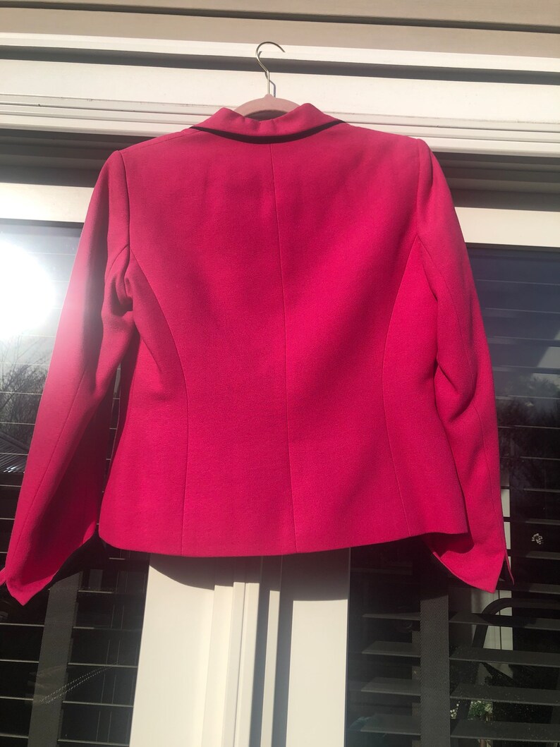Vintage 1980s Pink Blazer Hot Pink Blazer Vintage Power Suit 1980s ...