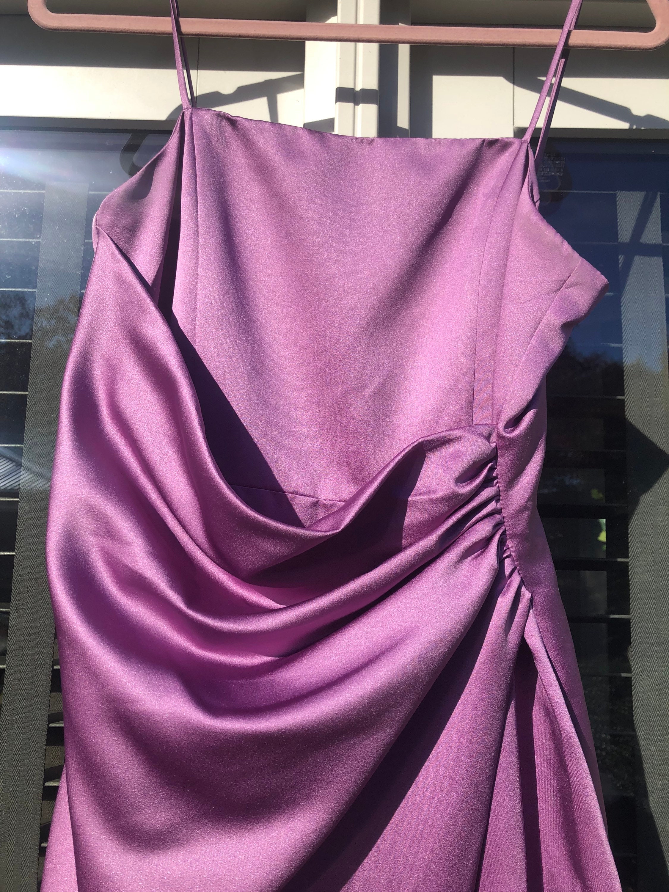 Vintage 1990s Prom Dress Purple Prom Dress Purple Bridesmaid Dress ...