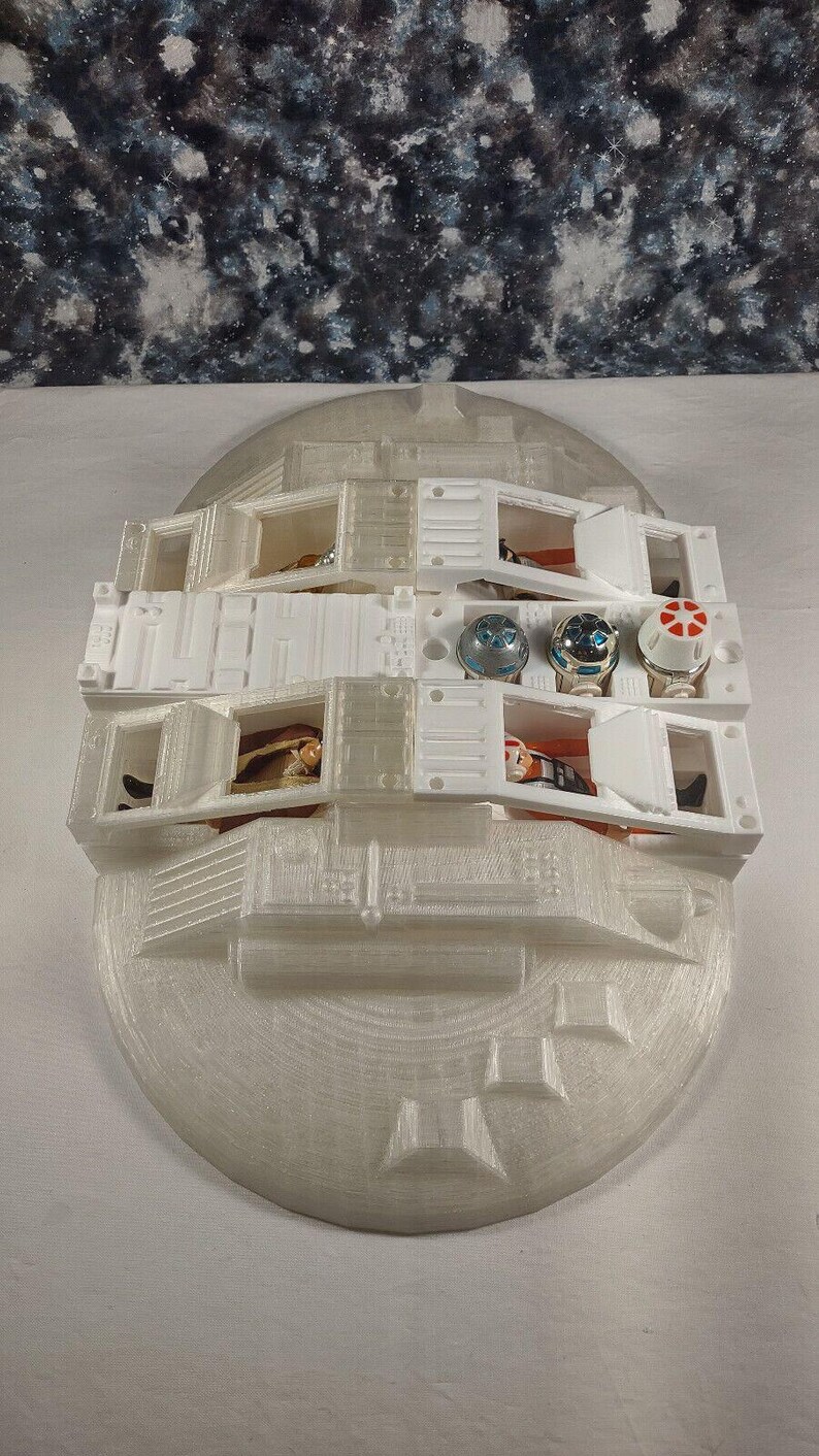 3D Printed Modular Spaceship Gamma for 3.75in Action Figure Starship ...