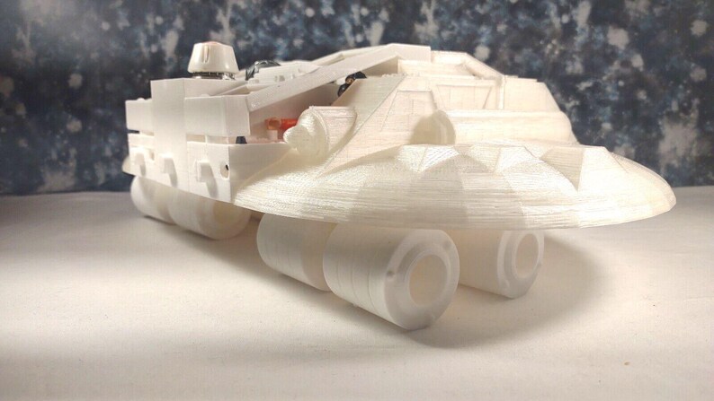 3D Printed Modular Spaceship Gamma for 3.75in Action Figure Starship ...