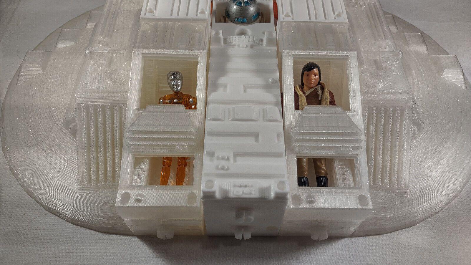 3D Printed Modular Spaceship Gamma for 3.75in Action Figure Starship ...