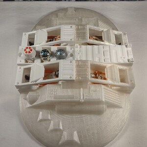 3D Printed Modular Spaceship Gamma for 3.75in Action Figure Starship ...