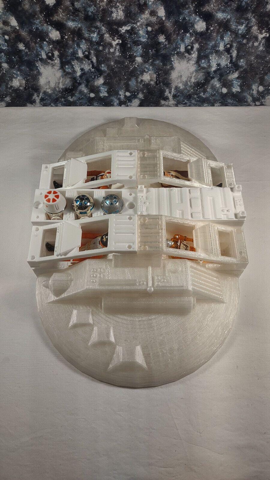 3D Printed Modular Spaceship Gamma for 3.75in Action Figure Starship ...