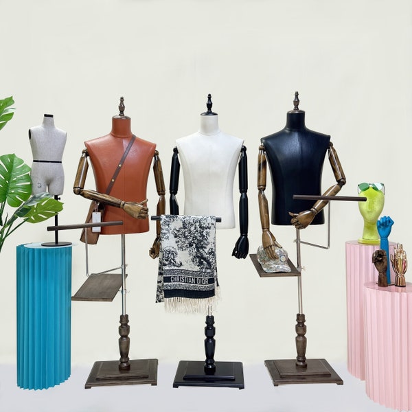 Male Torso Mannequin With Stand - Etsy