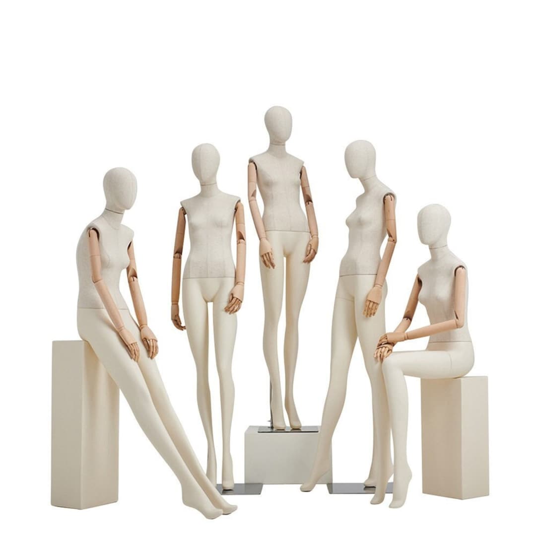 Luxury Female/kids Full Body Display Mannequin, Upper Bust Wrapping ...