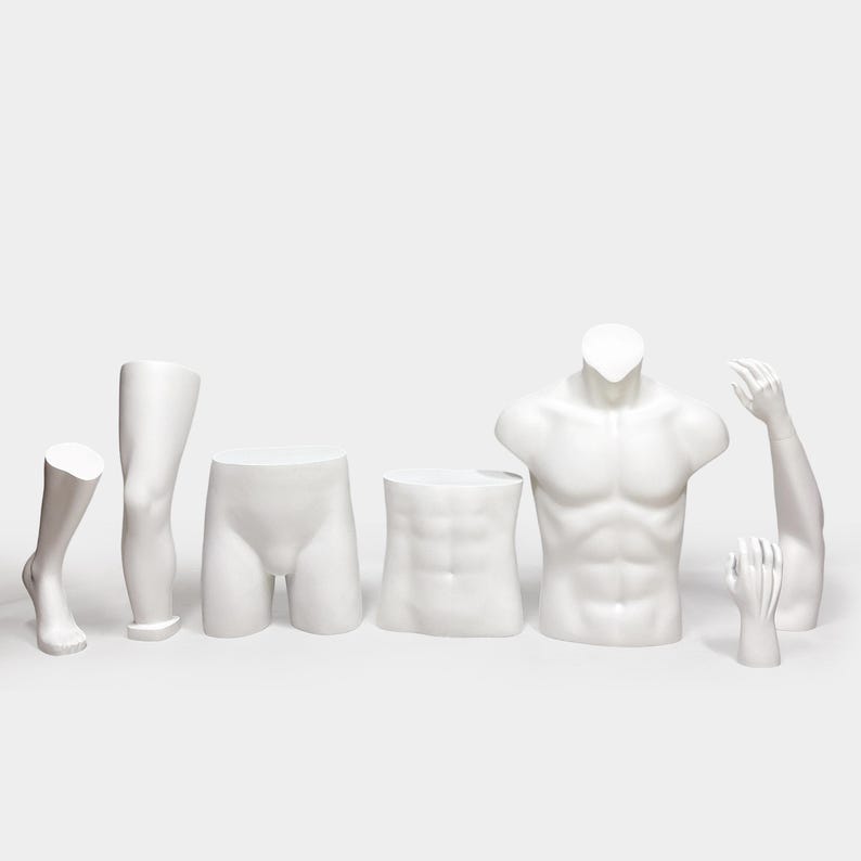 Luxury Matte White Fiberglass Male Leg Mannequin & Foot Model Display ...