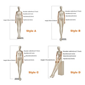 Luxury Female/kids Full Body Display Mannequin, Upper Bust Wrapping ...
