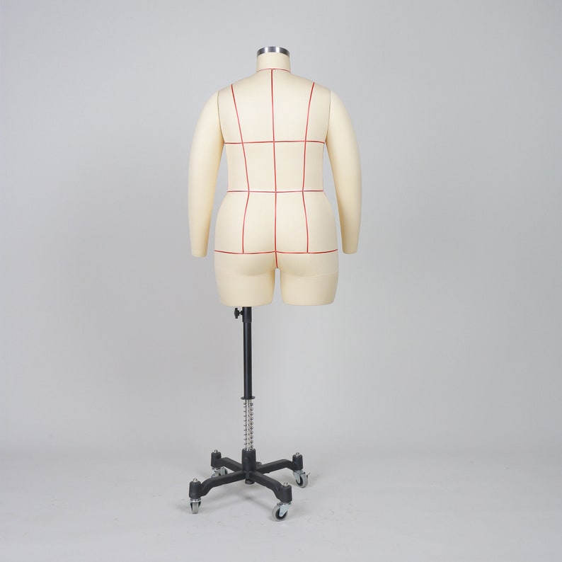1XL Plus Size Dress Form Mannequin: Fiberglass Tailor Dummy With Leg - Etsy