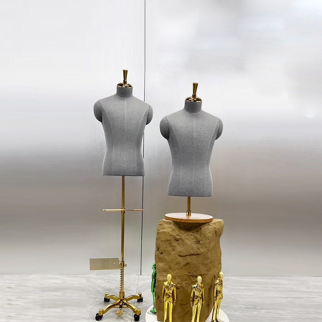 Luxury Clothing Store Female/male Half Body Mannequin,gray Dress Form ...