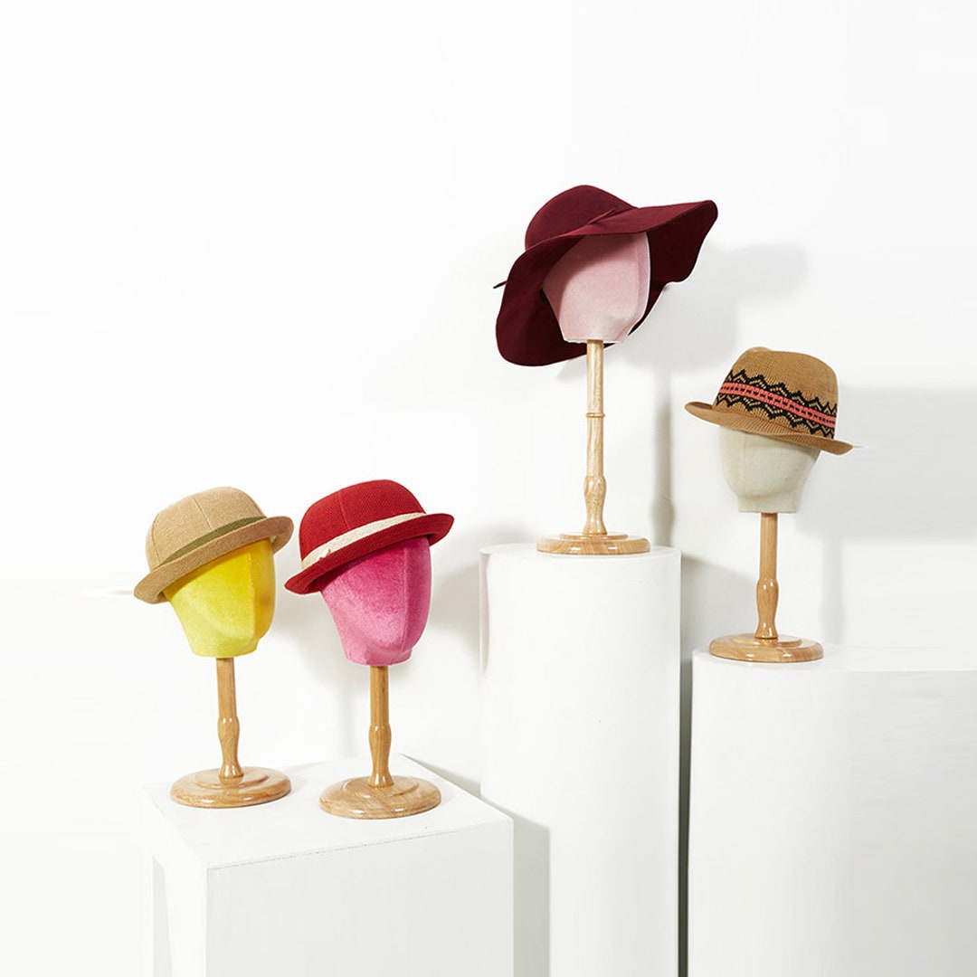 Female Velvet Head Mannequin, Fake Head Prop for Ornament Shop Display ...