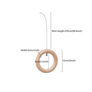 Unique Wall Mounted Wooden Ring Hanger,ceiling Ring, Fashion Avant ...