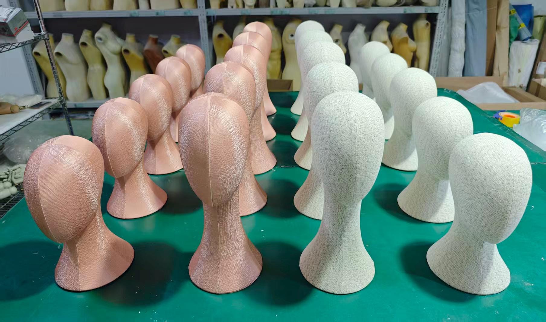DE-LIANG Luxury Pinnable Linen Mannequin Head: Fashion Style Jewelry ...