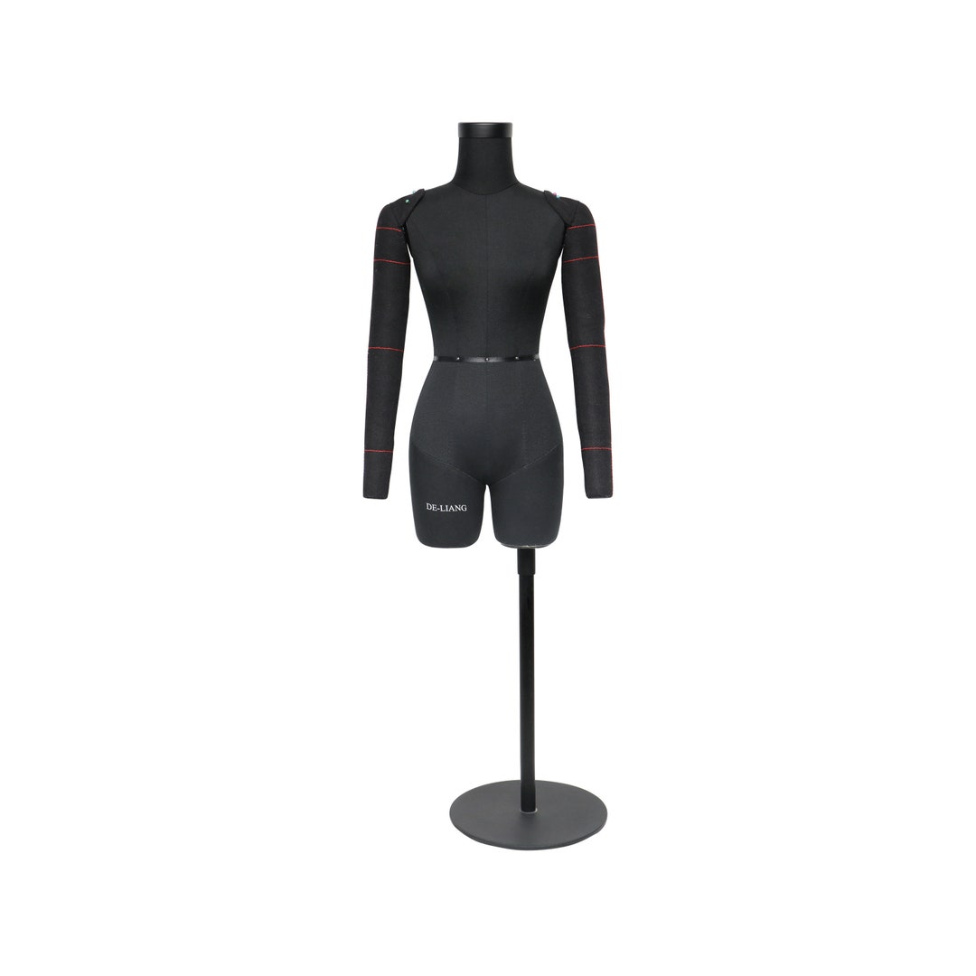Female Half Scale Dress Form: Mini Tailor Mannequin With Black Soft ...