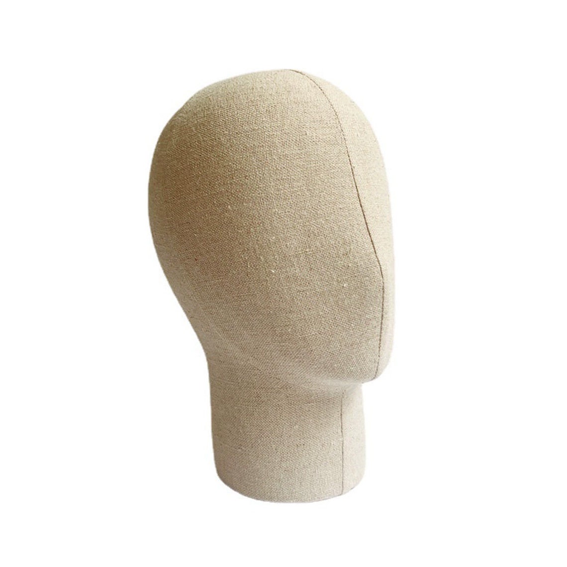 Linen Mannequin Head: Chic Beige Fiberglass Wig Display - Etsy