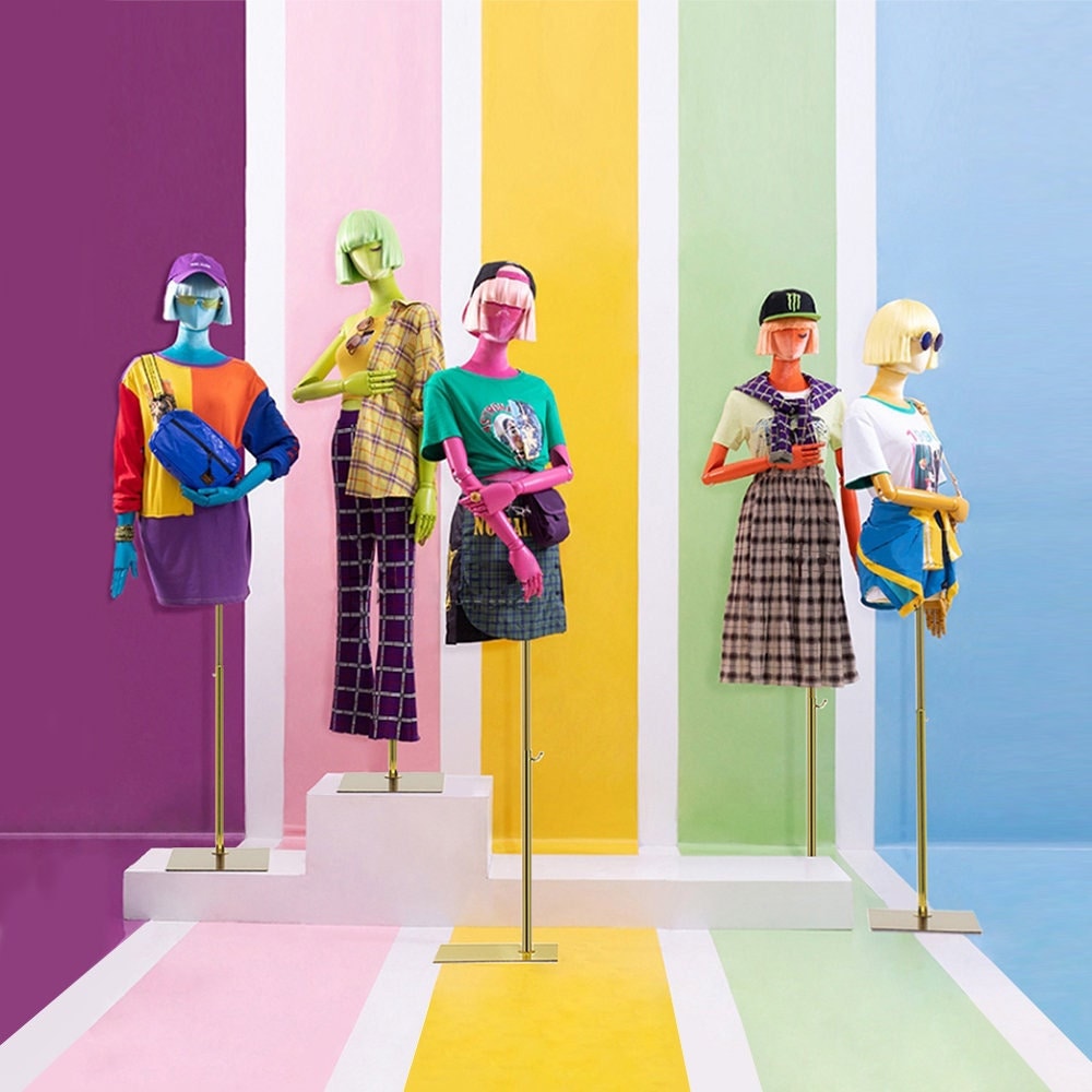 Luxury Half Body Female Velvet Mannequincolorful Wig for - Etsy UK