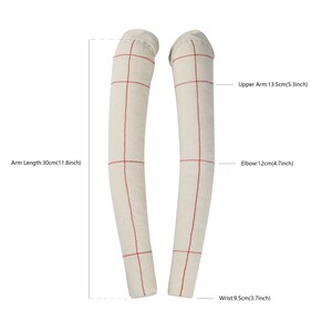 DE-LIANG Half Scale Mannequin Arm, Female Male Cotton Soft Arms Dress ...