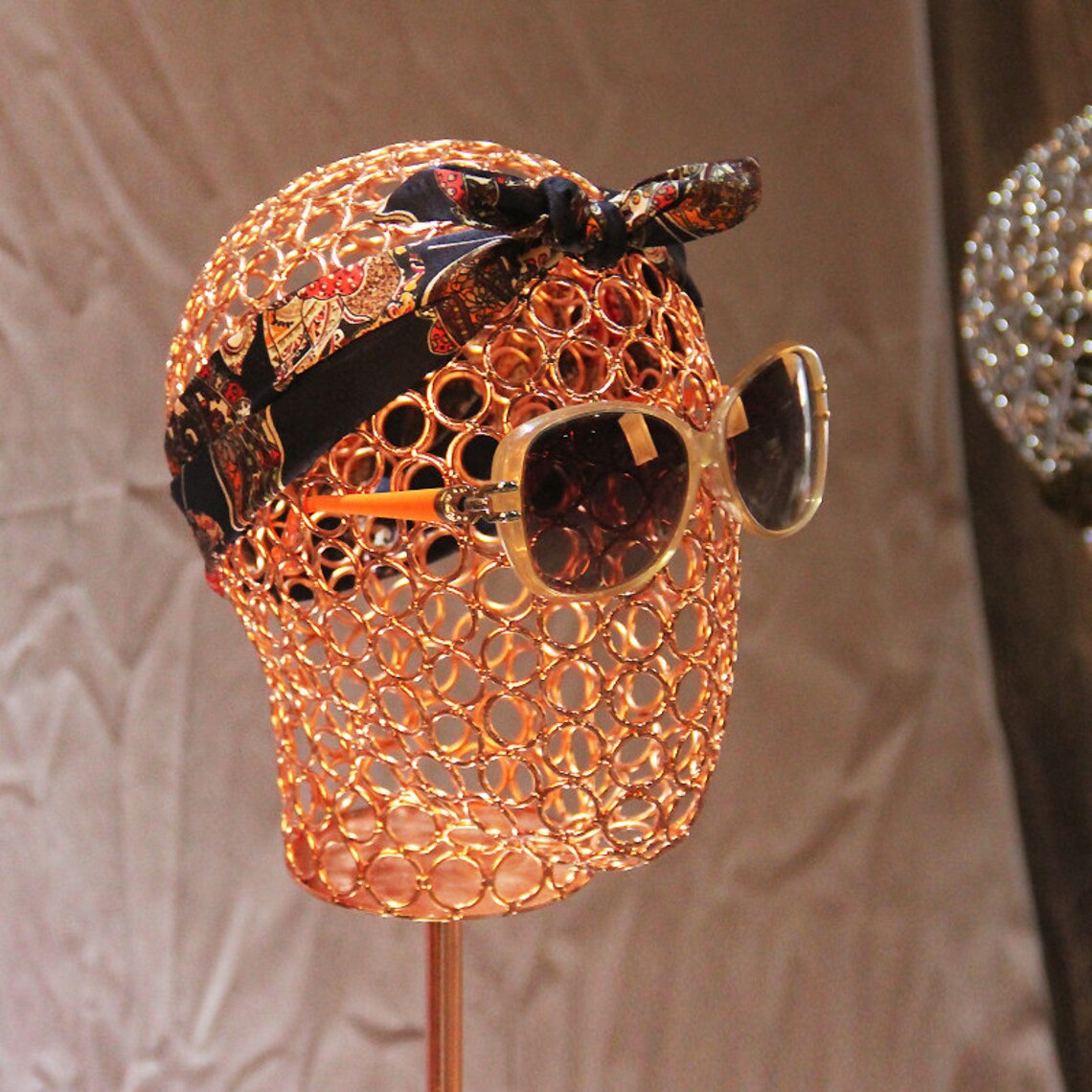 Female Steel Wire Frame Mannequin Head Torso Display Hat Props | Etsy