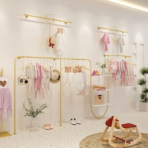 140cm Height Arch Clothing Rack, Kids Store Dress Display Apparel ...