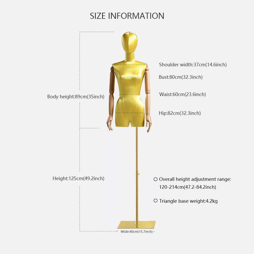 Luxury Satin Half Body Female Mannequin Adjustable Women Silk - Etsy Canada