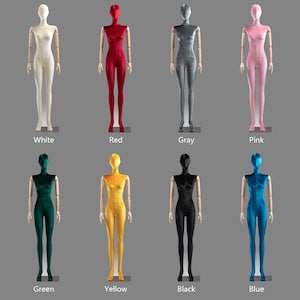 Female Full Body Mannequin in Stand,colorful Velvet Fabric Display ...