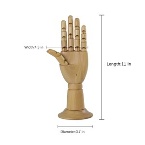 Wood Model Hand: Movable Fingers, Artist Mannequin - Etsy