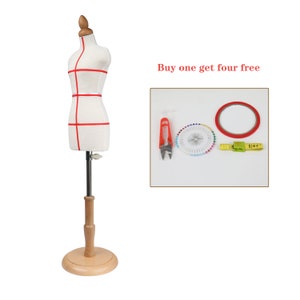 Female Dressform, MINI 1/4 1/3 1/2 XS Size Professional Tailor Form ...