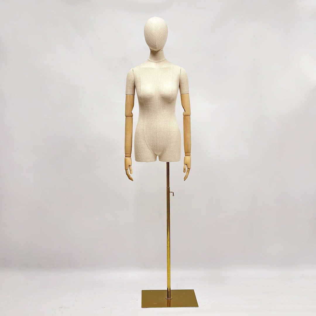 Female Fully Pinnable Plus Size Linen Mannequin, Plus Size Bust Form ...