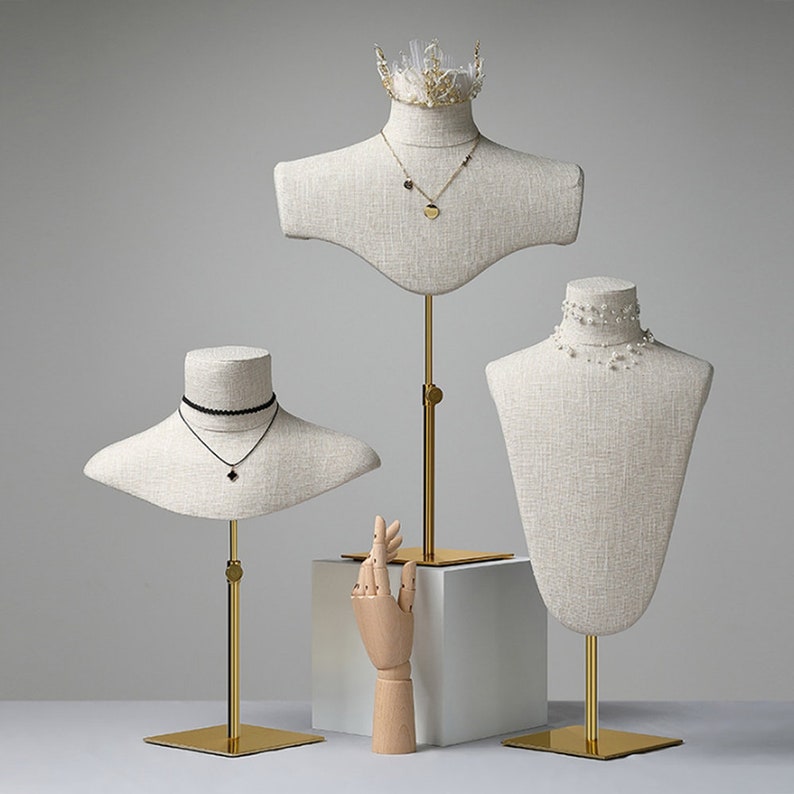 Adjustable Height Bust Form Chest Mannequin for Jewelry - Etsy
