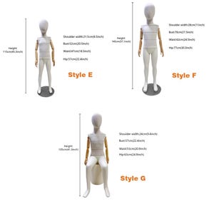 Luxury Female/kids Full Body Display Mannequin, Upper Bust Wrapping ...