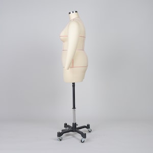 1XL Plus Size Dress Form Mannequin: Fiberglass Tailor Dummy With Leg - Etsy