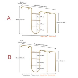 140cm Height Arch Clothing Rack, Kids Store Dress Display Apparel ...